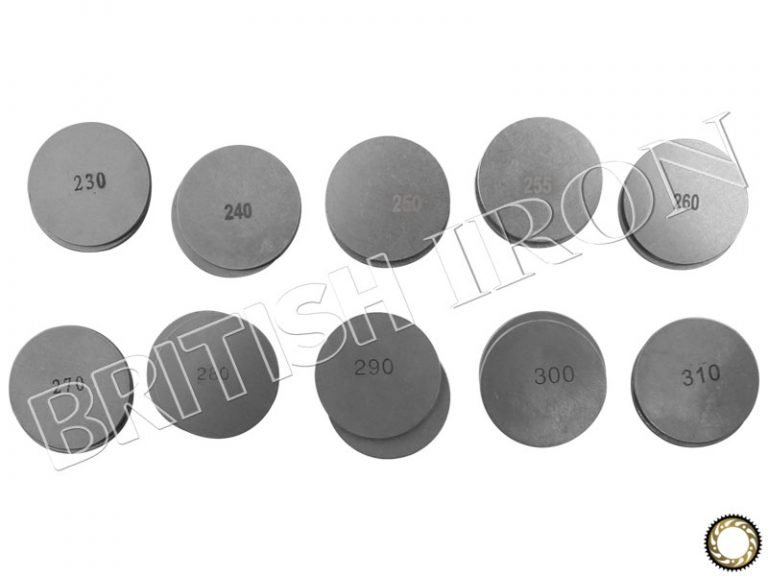 Triumph Models K&L 25mm Valve Shim Kit - Call +1-720-570-7884